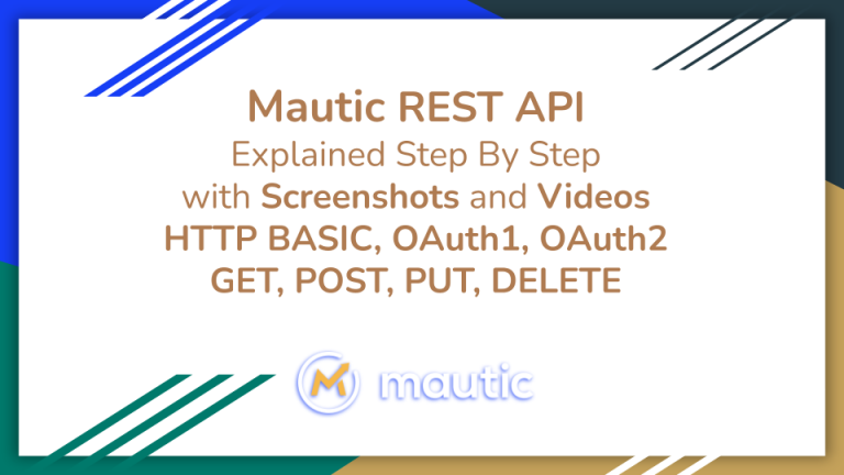 Mautic REST API with 3 Type of Authentication – Explained with Postman Examples – TutorialsJoint