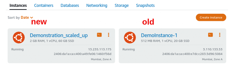 Create or Upgrade AWS Lightsail Server CPU, Storage Disk and Memory – TutorialsJoint
